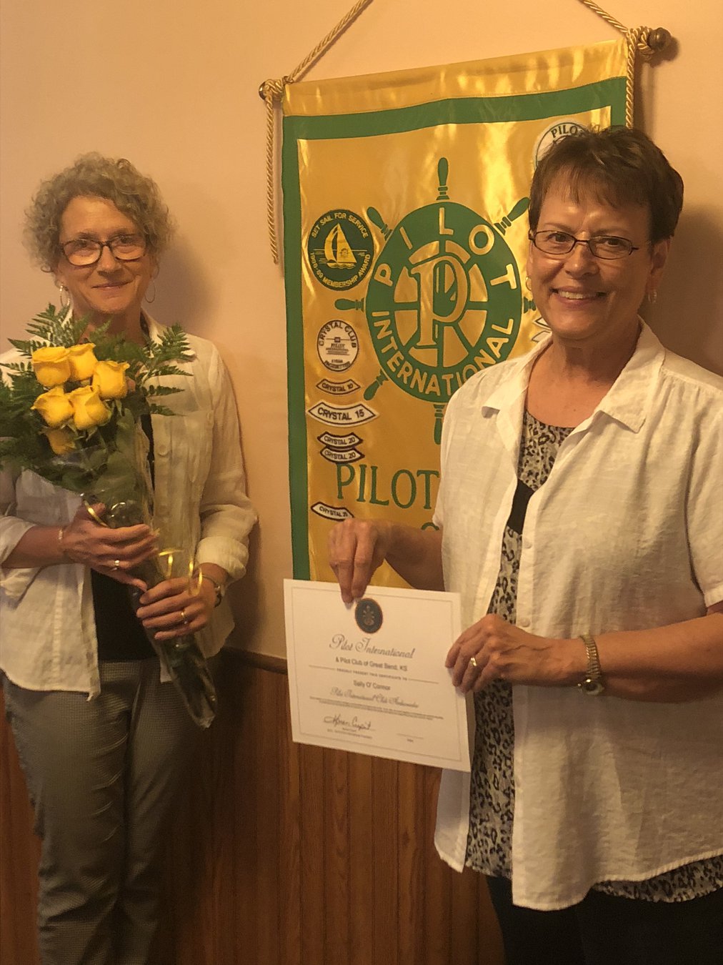 Sally O’Connor named the Pilot Club Ambassador - Great Bend Tribune