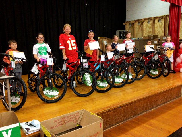 Perfect: Bicycle giveaway celebrates school attendance - Great Bend Tribune
