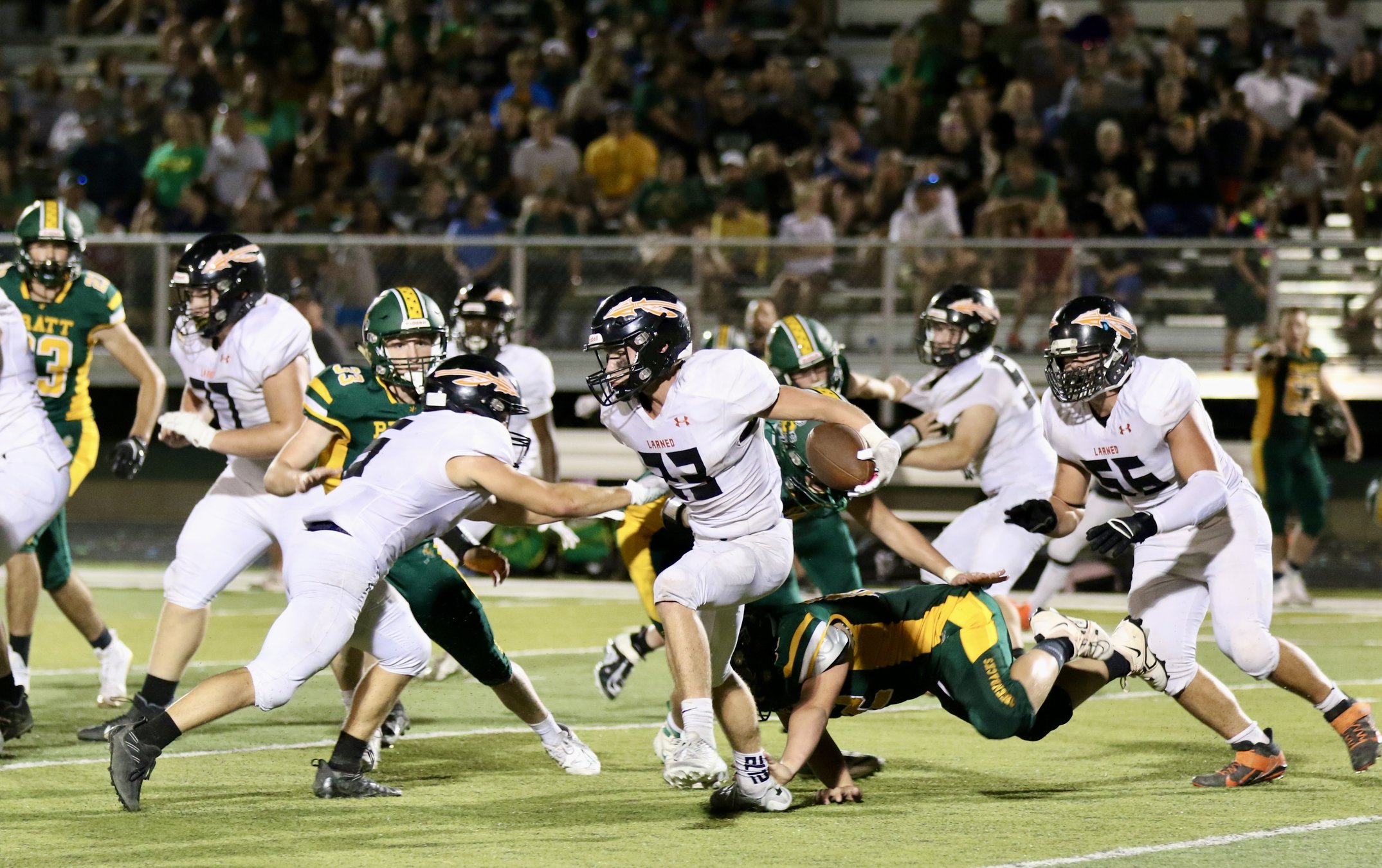 Pratt Greenbacks roar past Larned, 67-0 - Great Bend Tribune