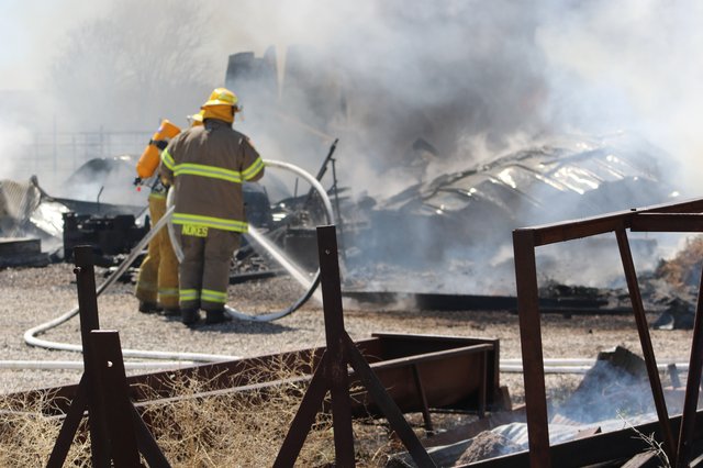 GB, Albert departments battle two structure fires Monday - Great Bend ...