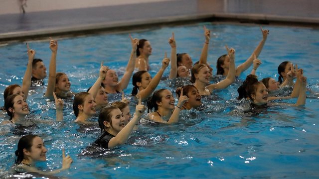 Teamwork sparks Panthers' WAC swim title - Great Bend Tribune