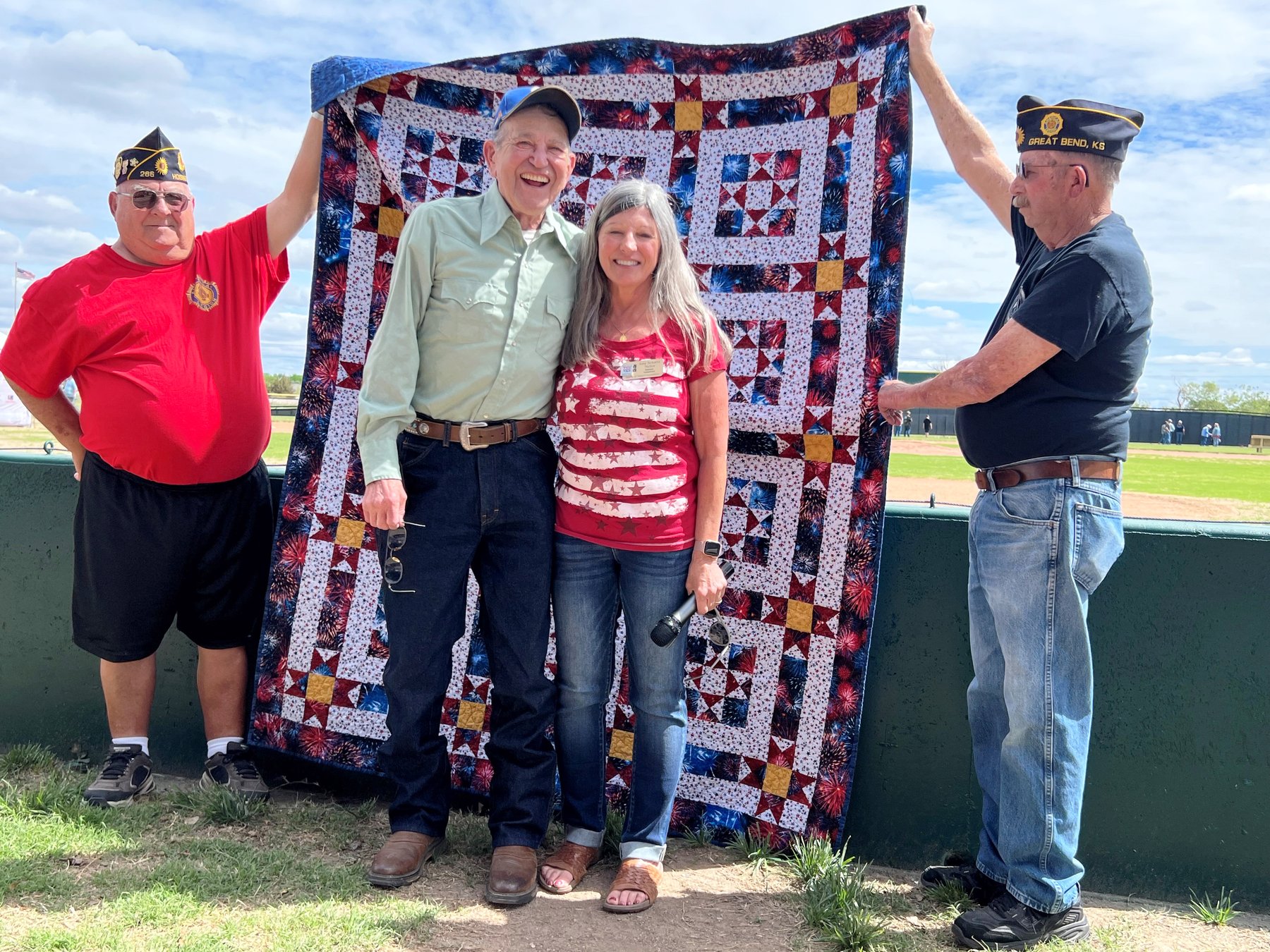 Quilts of Valor make presentations at The Wall That Heals - Great Bend ...
