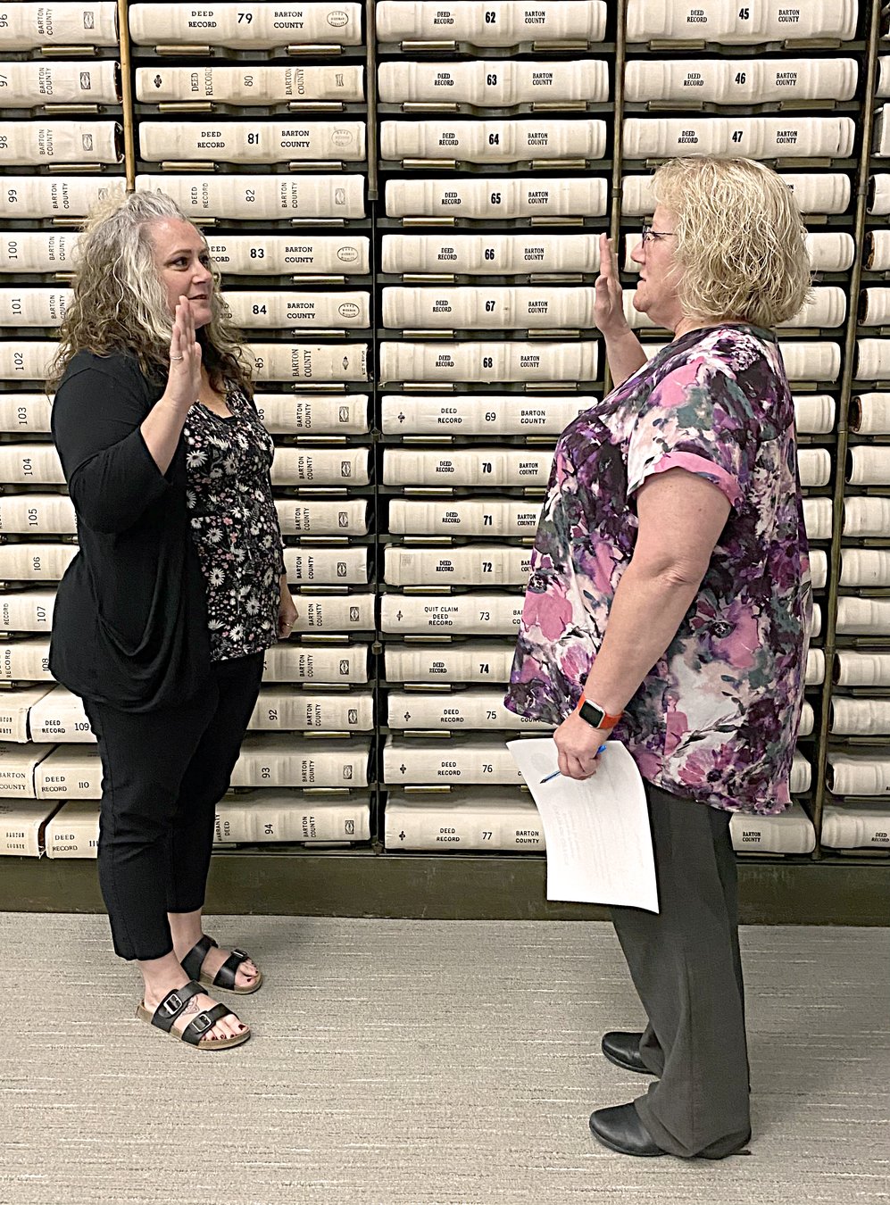 French sworn in as register of deeds - Great Bend Tribune
