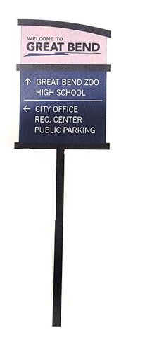 Wayfinding signs progressing - Great Bend Tribune