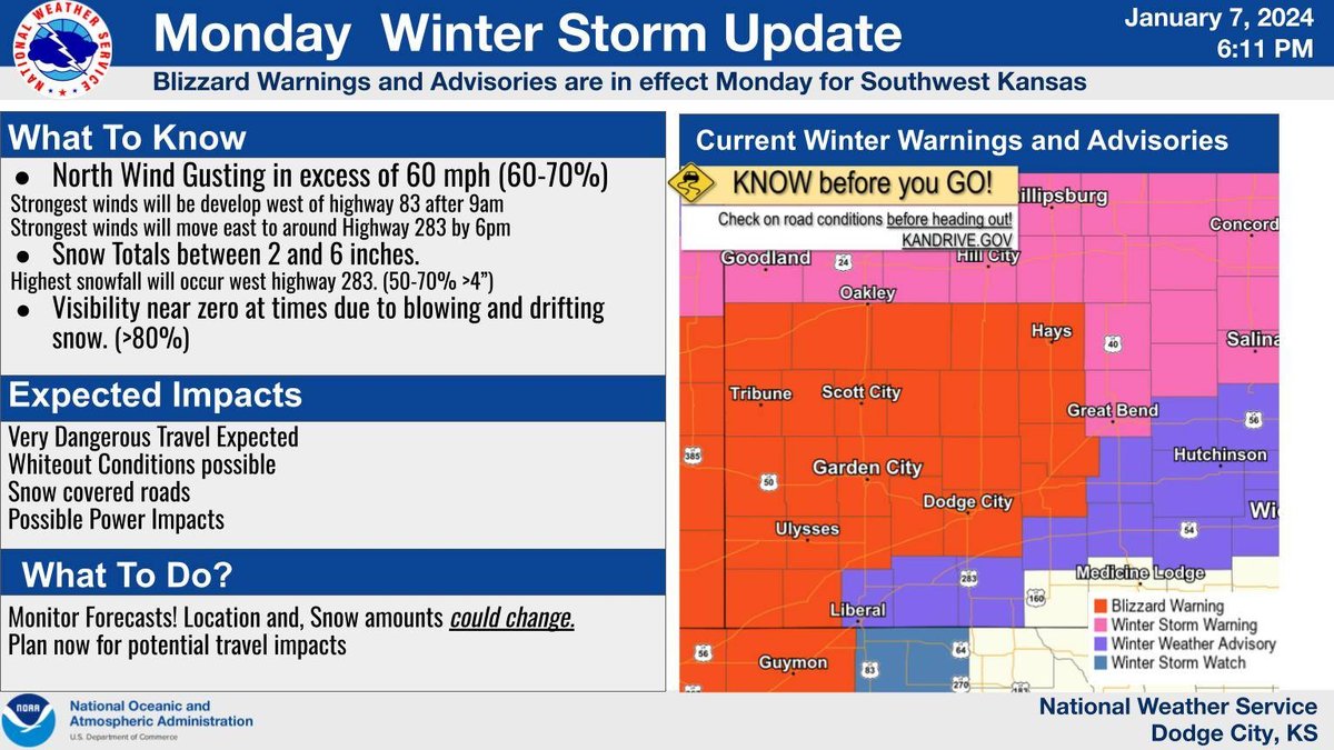 Updates: Winter storm and Blizzard Warning for Golden Belt - Great Bend ...