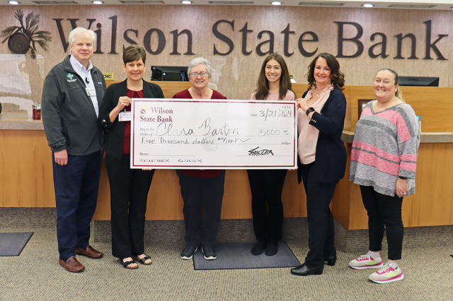 Wilson State Bank supports Clara Barton Hospital - Great Bend Tribune