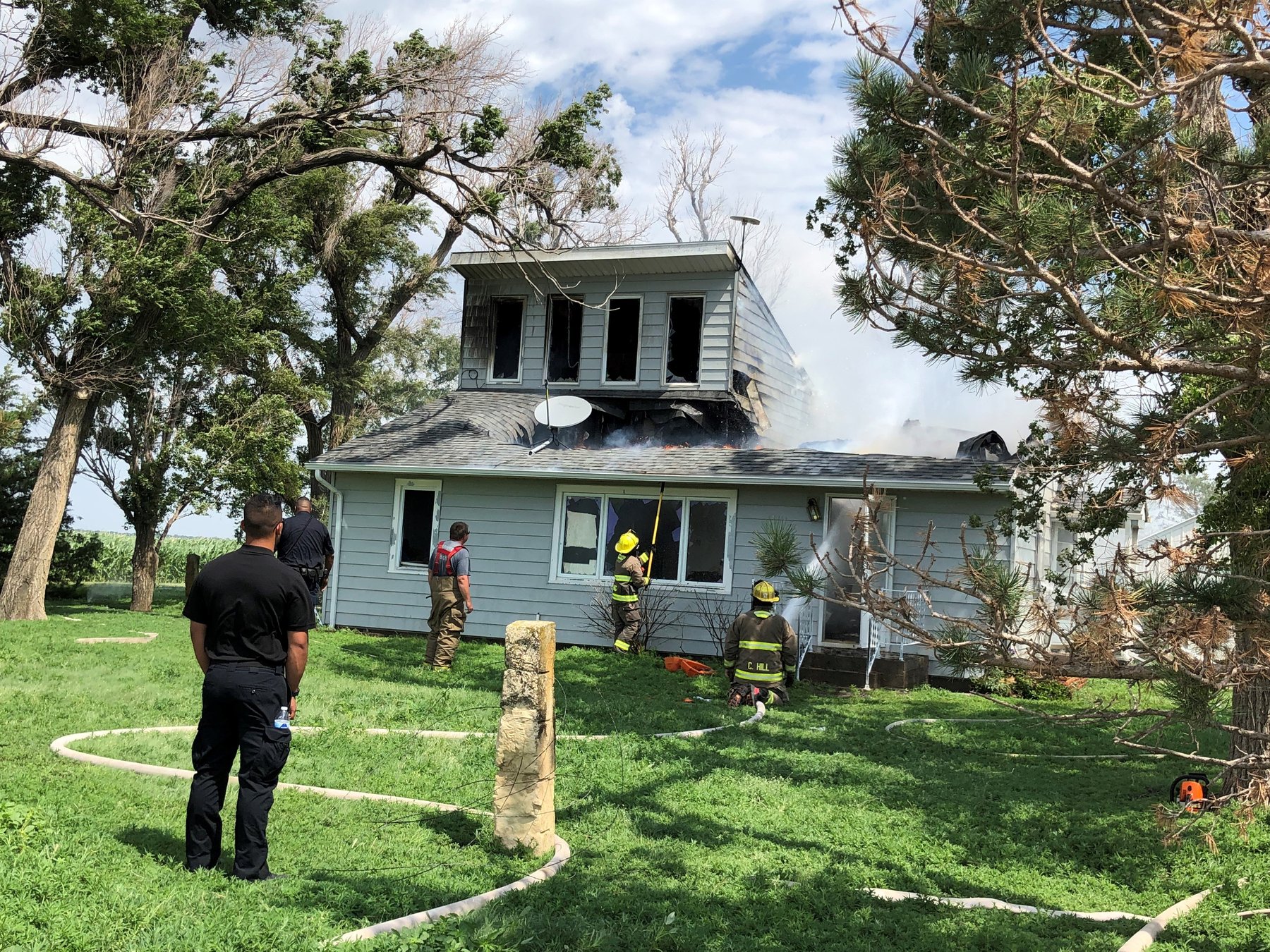 Larned FD responds to rural structure fire - Great Bend Tribune