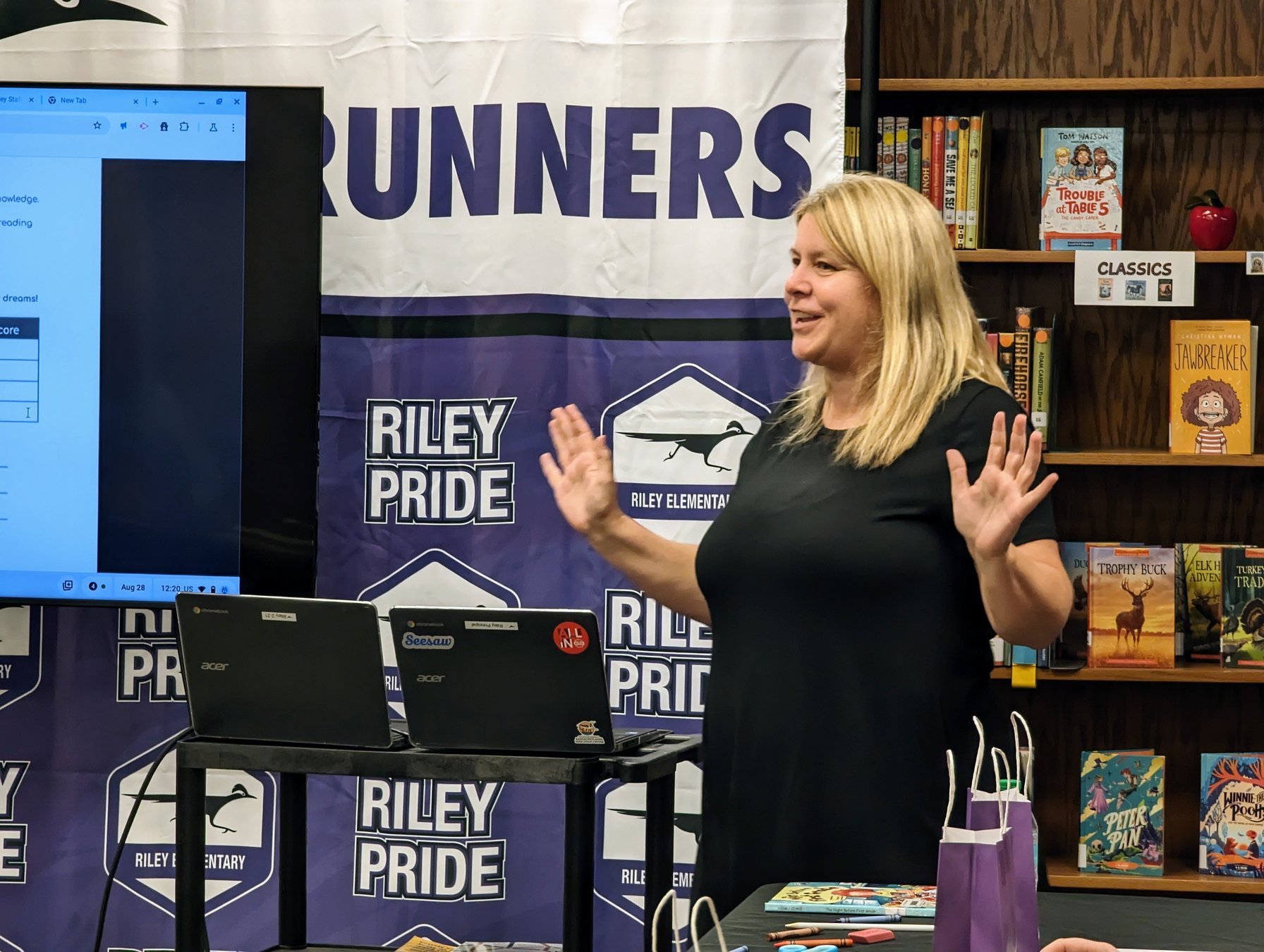 Riley Hosts School Board - Great Bend Tribune