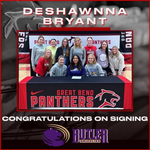 Panthers' Bryant signs with Butler Grizzly softball - Great Bend Tribune