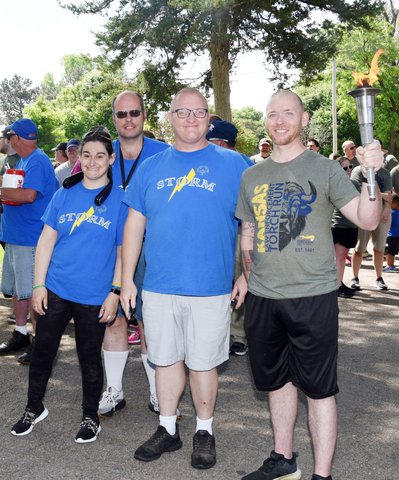 Storm joins law enforcement for Torch Run - Great Bend Tribune