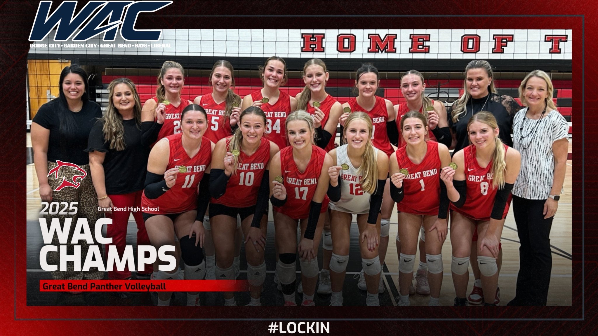 Panthers win WAC, clinch 5A home volleyball site - Great Bend Tribune