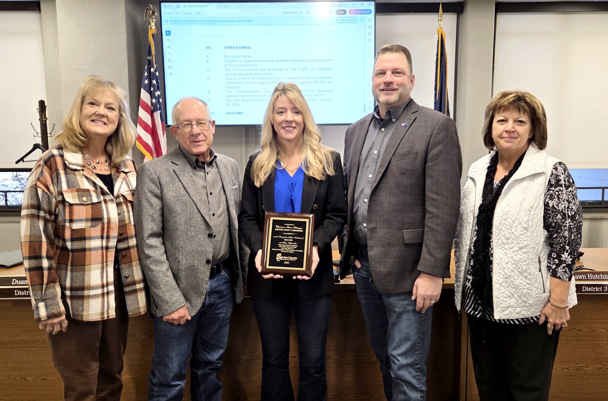 Reif named 2026 chair of Barton County Commission - Great Bend Tribune